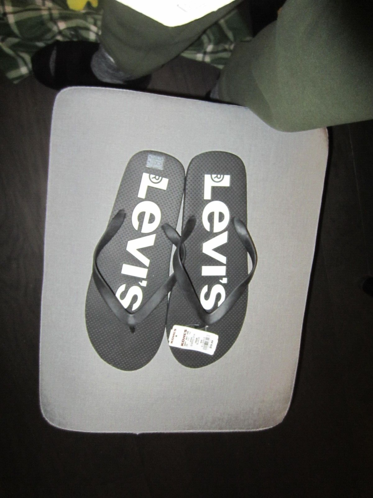 Men Levi's Flip Flops Black Rubber Shoes Size XXL | eBay