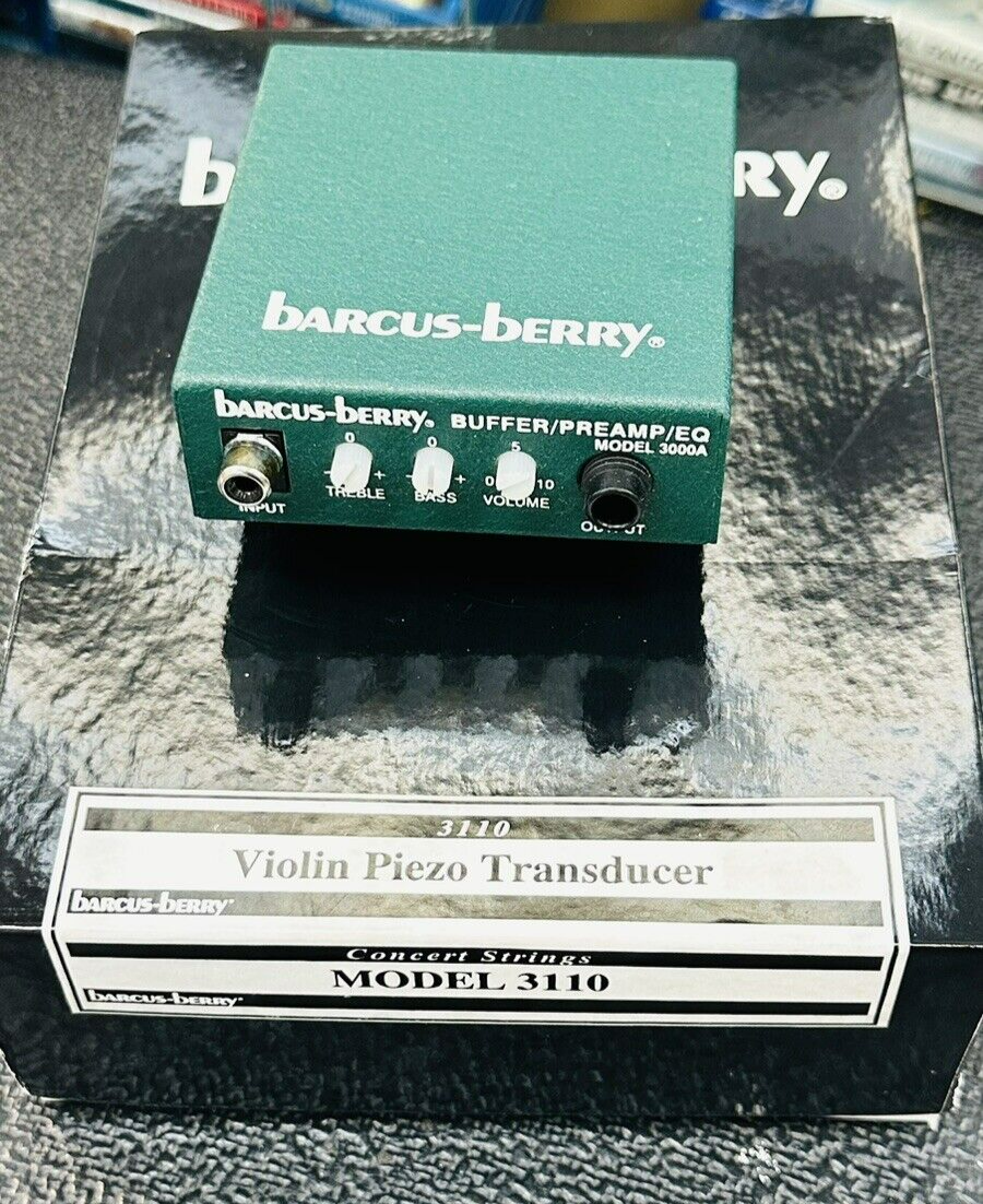 Barcus-Berry Buffer/Preamp/EQ Model 3000A Made In USA, Green #1# | eBay