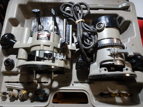 PORTER CABLE ROUTER TYPE 6902 5 MOTOR, 1001 & 6931 BASE USA great ...