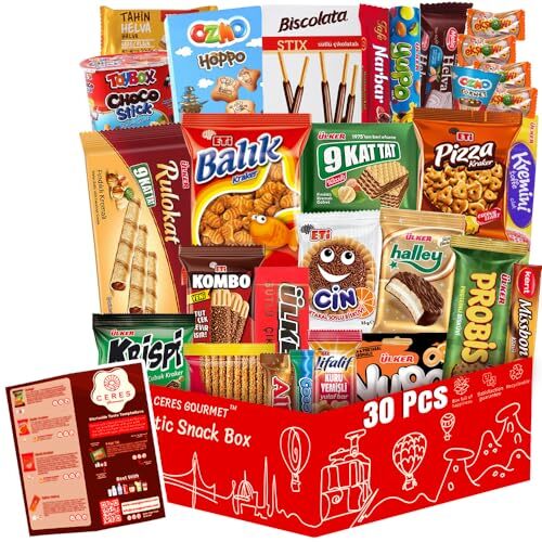 International Snack Box, 30 Pcs Premium Foreign Rare Snack Food Gifts ...