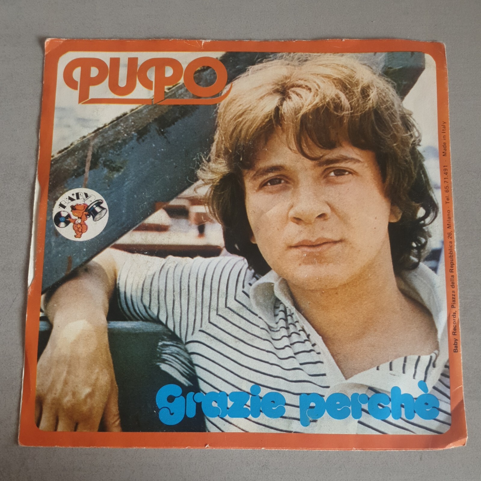 Pupo all the Time Tu Graces. Try '45 Italy Press 1977 Baby Records | eBay