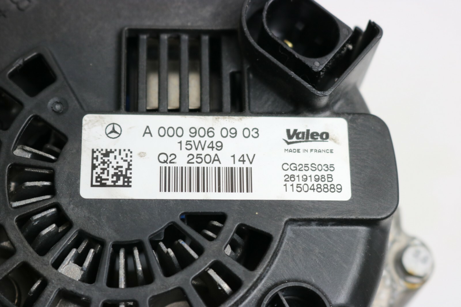 Mercedes Benz A0009060903 Lichtmaschine Generator Valeo 2619198B ...