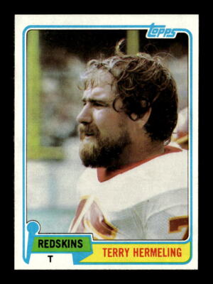 1981 Topps #299 Terry Hermeling Washington Redskins NM+ Football Card ...