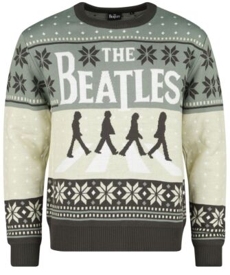 Bravado Men's The Beatles Holiday Sweater Christmas Jumper Rock Band | eBay