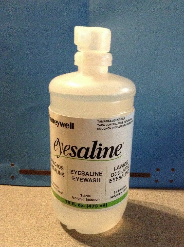Honeywell Eyesaline Eye And Face Wash Sterile Station 32 Oz 32-000455 ...