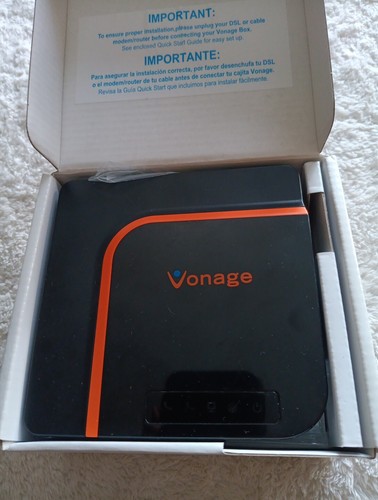 Vonage VDV22-VD Digital Phone Service Adapter Box with power supply ...