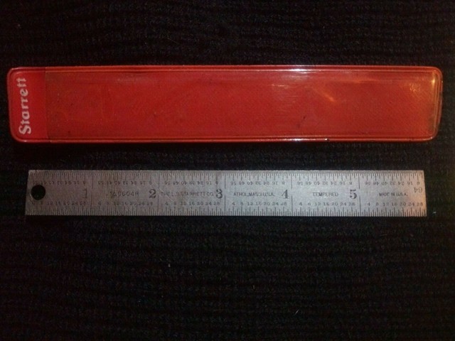 Starrett C604R Spring Tempered Steel Rule With Inch Graduations ...