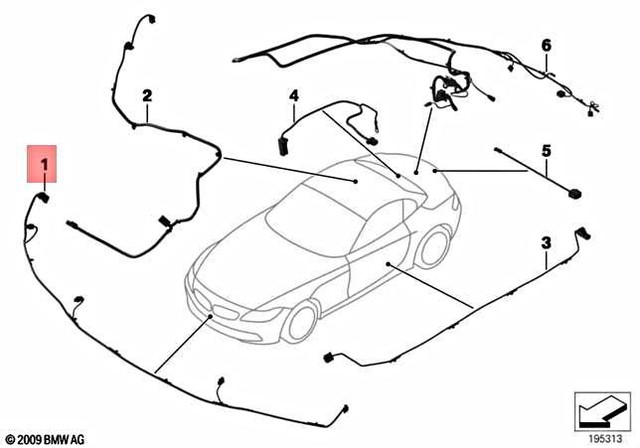 BMW 61129225771 Genuine OEM Wire Harness for sale online | eBay