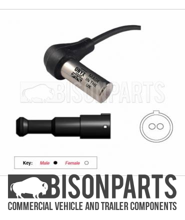 *BPW TRAILER ABS SENSOR ANGLED 0.40 METRE OF CABLE BP110-154UC | eBay