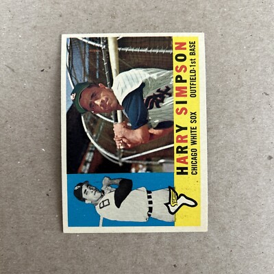 1960 Topps Baseball Harry Simpson Chicago White Sox Card #180 | eBay