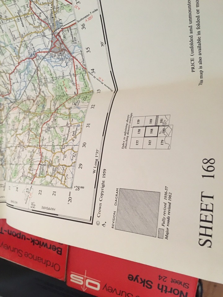 Ordnance Survey Vintage One-Inch Map 1960-1970 Select one map from the ...