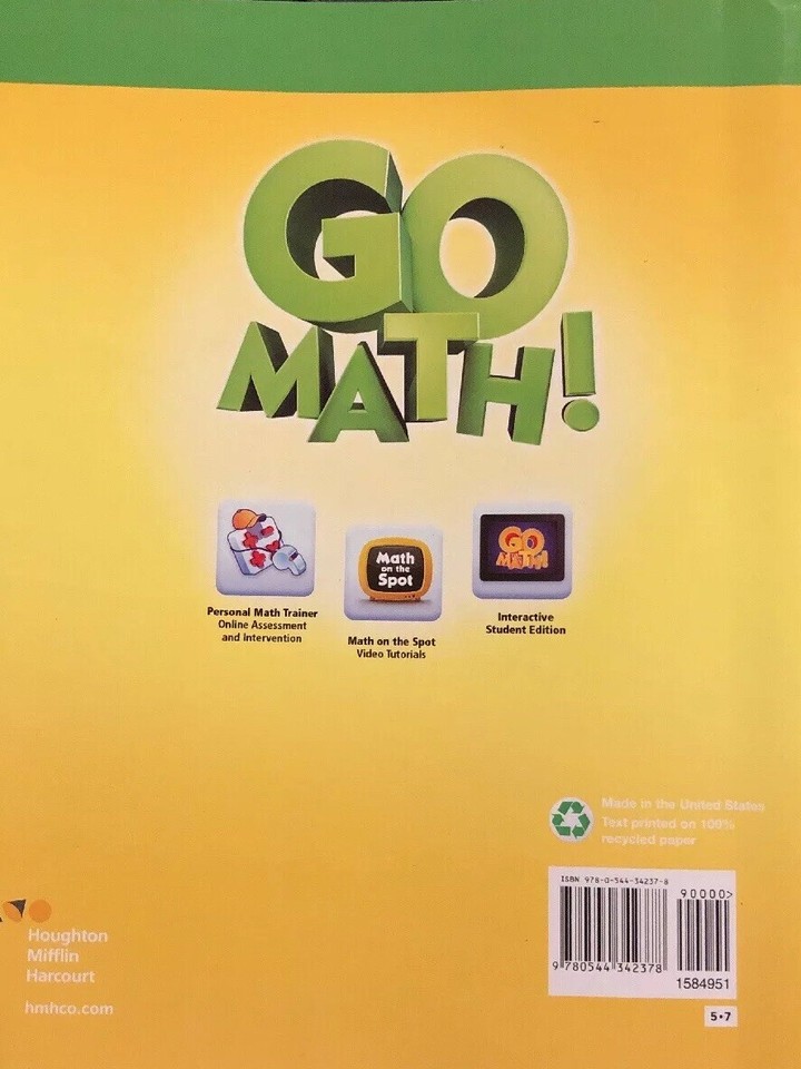 Go Math!: Student Edition Chapter 7 Grade 5 Multiply Fractions | eBay