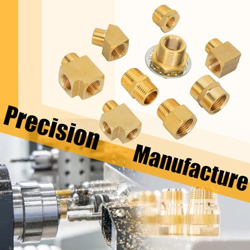 90Pcs Brass Pipe Fitting Assortment Kit NPT Adapter,Reducer Bushing,Hex ...