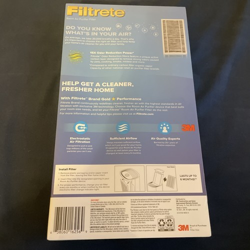3M Filtrete F1 Allergen Reduction + Odor Reduction HEPA-Type Room Air ...
