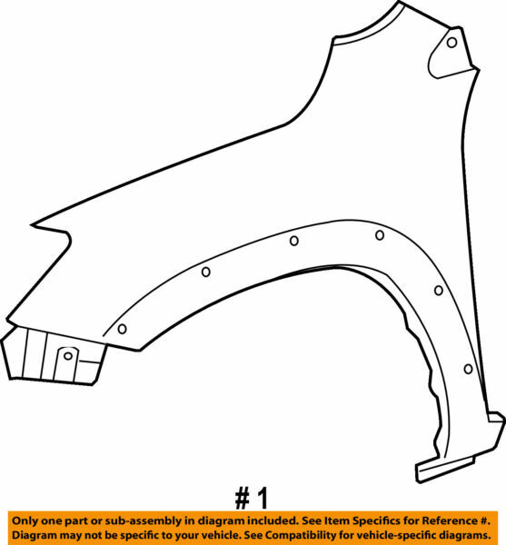 5381142300 Genuine TOYOTA Fender Sub-assy Front RH 53811-42300 for sale ...