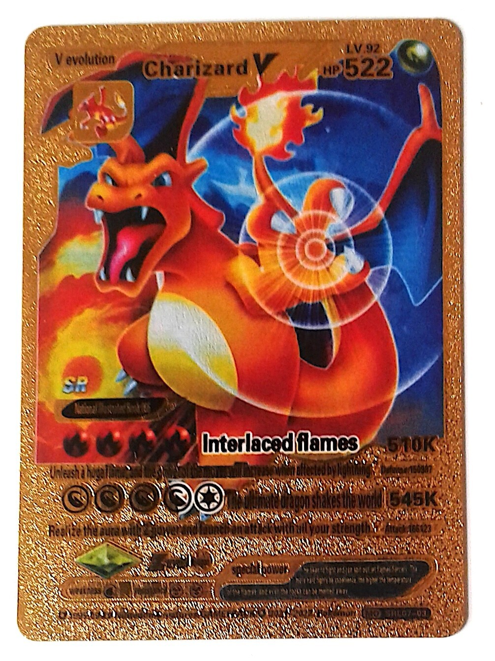 2022 CHARIZARD V SRL07-03 EVOLUTION GOLD FOIL FULL ART FAN ART ...