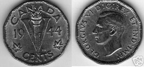 1944 Canada Victory Nickel Five Cents Coin. 5c 5 Cents WW II | eBay