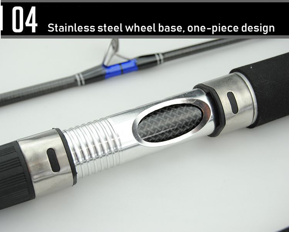 Silver-Rhino Saltwater Rod Graphite 30-50 LB Spinning Travel Jigging ...