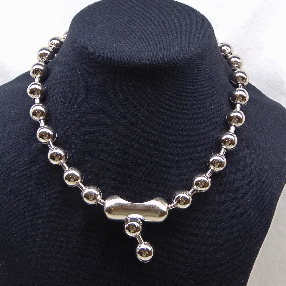 12mm Chunky Ball Chain Necklace Choker 18" ~ NPS Steel Beads 1/2 ...