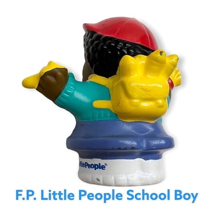 Little People Michael African-American School Boy Airplane Fisher-Price ...