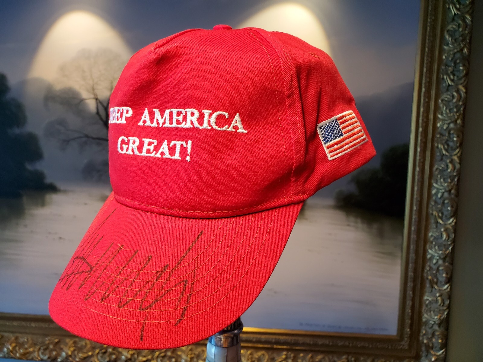 President Donald Trump Signed Autographed MAGA KAG Baseball Cap Hat ...
