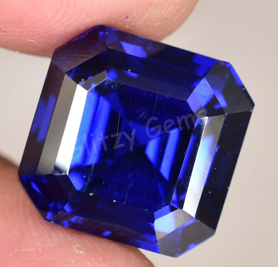 Natural D Block Tanzanite 17.15 Ct Asscher Certified Best Rare Loose ...