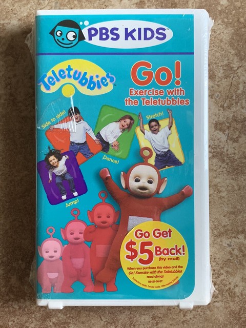 Teletubbies - Go Exercise with the Teletubbies (VHS, 2001, Clamshell ...