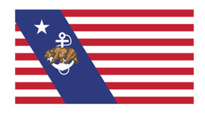 3" california maritime flag decal sticker usa made | eBay