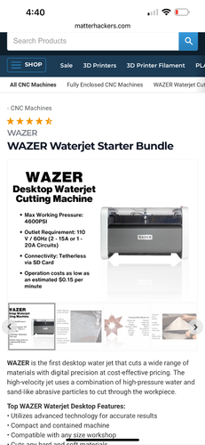 WAZER Desktop Water jet W/ Stand all complete Excellent condition. | eBay