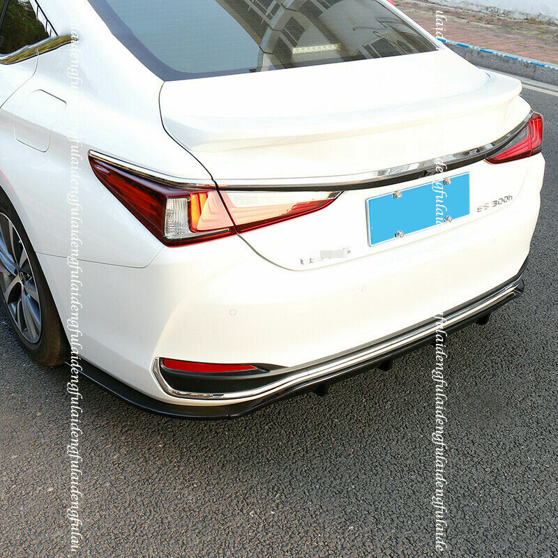 For Lexus ES350/300H 2019-2022 Black Rear Bumper Spoiler Lip Diffuser ...