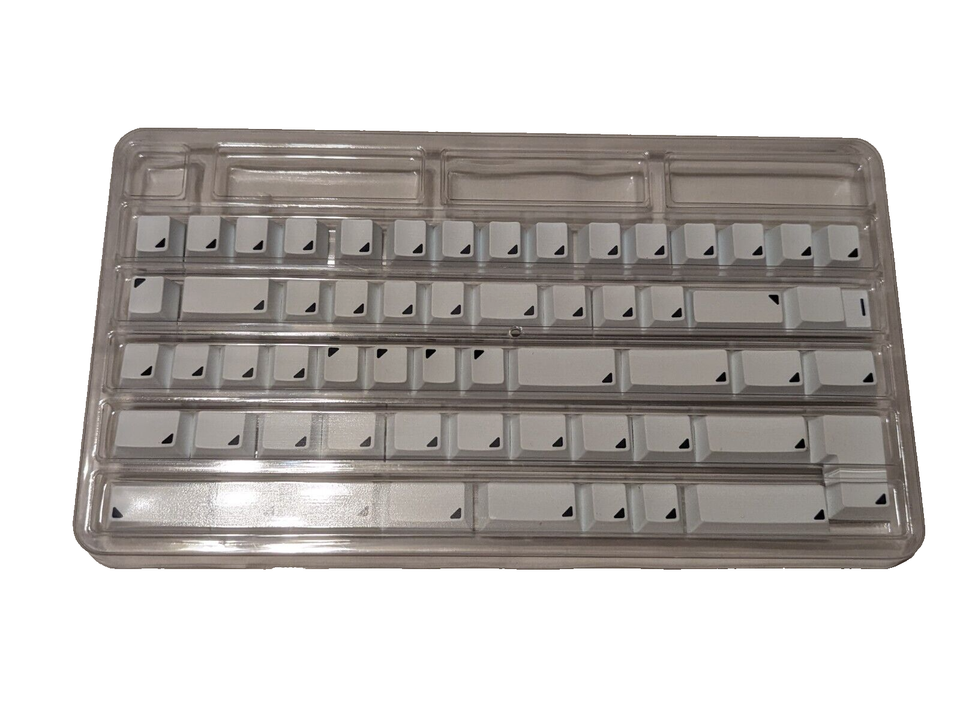 Geekark Triangle White Keycaps - Base, Mods, Accent Kits | eBay