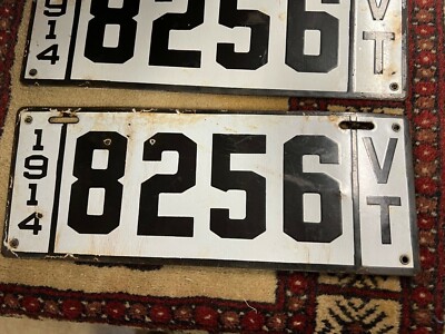 porcelain license plates, Vermont | eBay