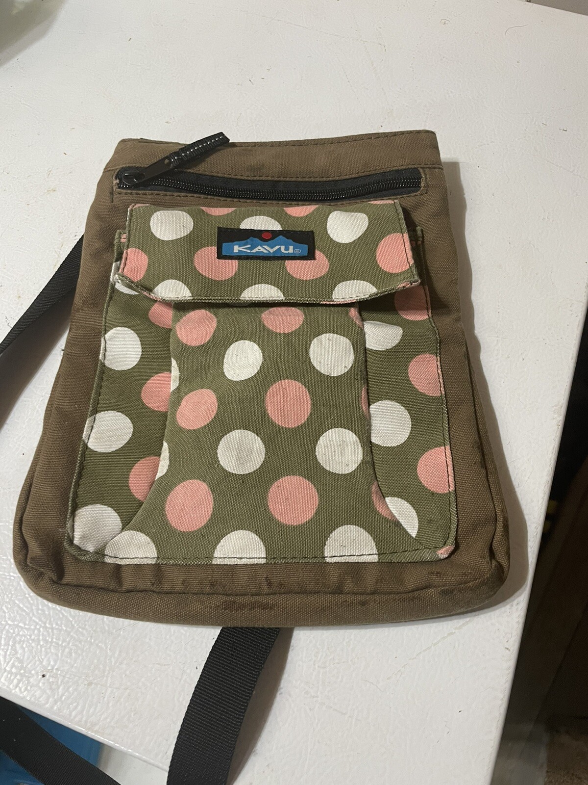 Kavu Keeper Crossbody Bag Small Sling Canvas Purse - Gem