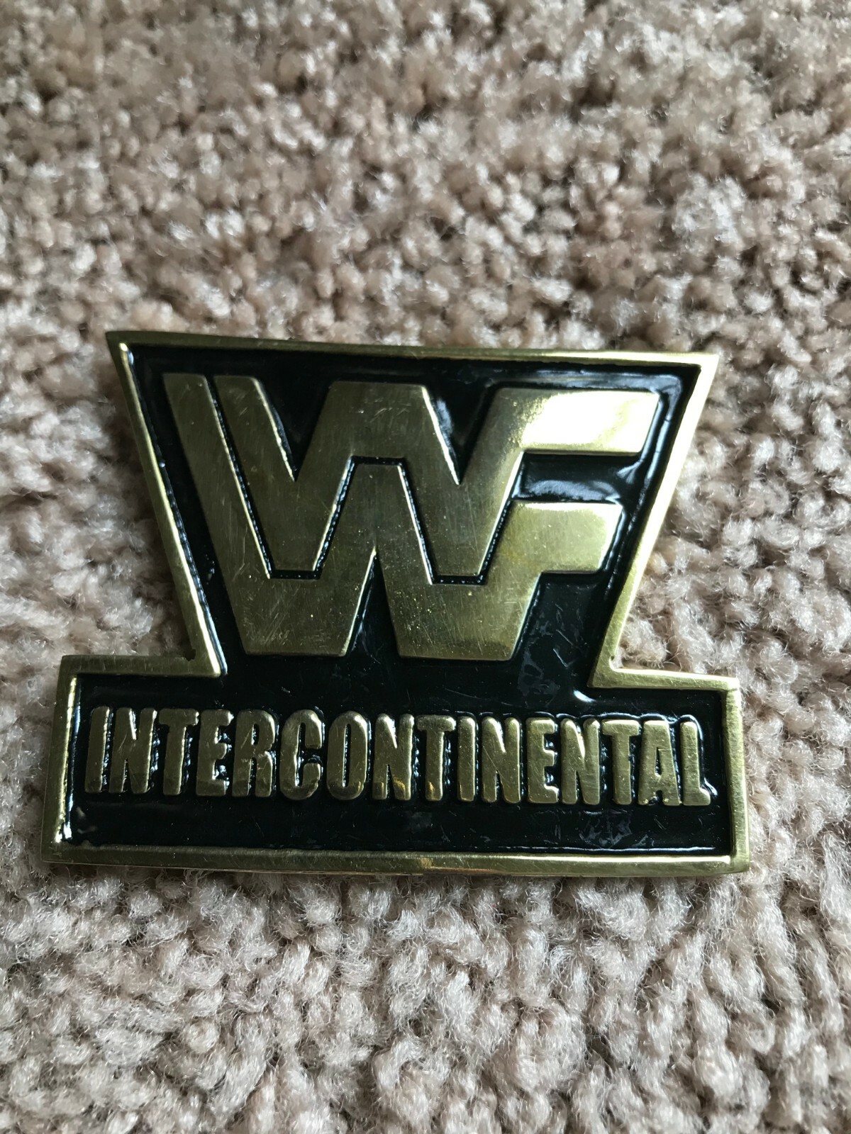 WWF, ECW, WWE WW, WCW NWA WWWF TNA Brass Metal Wrestling Championship ...