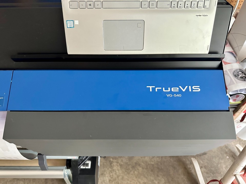Roland TrueVis VG-540 Printer/Cutter 54” - Converted to TR2 Ink w/ Take ...