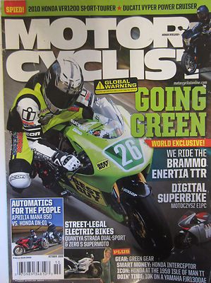 Motorcyclist Magazine October 2009 Honda VFR1200 Sport-Tourer Ducati ...
