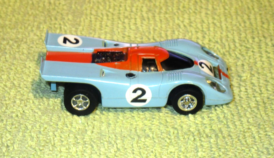 Aurora AFX Porsche 917 #2 Gulf Blue Orange HO Slot Car NICE | eBay