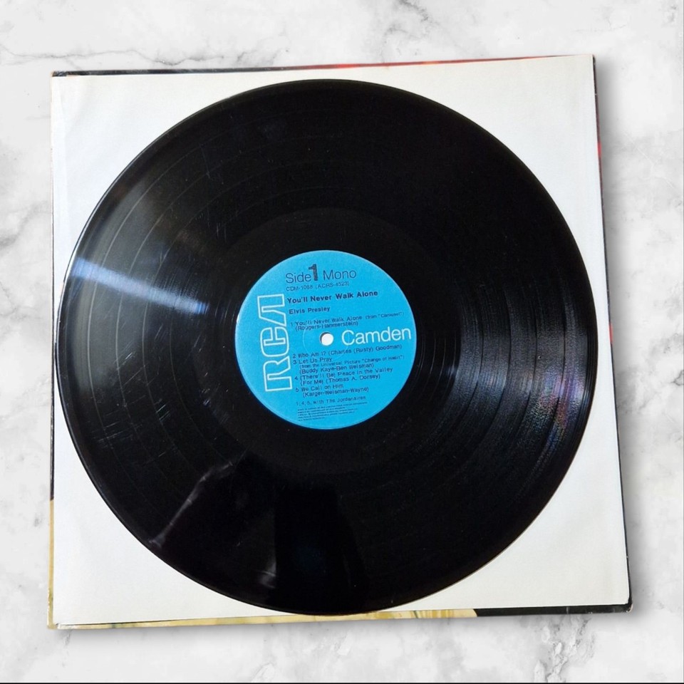 Elvis Presley You'll Never Walk Alone 12" Vinyl 1971 Mono RCA Camden ...