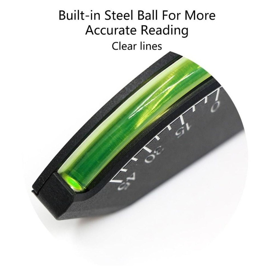 -45 To +45 Degrees Level Gauge Easy To Read Marine Clinometer Car or ...