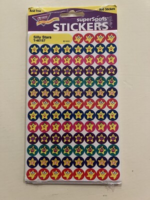 Trends SuperSpots 800 Stickers SILLY STARS Acid Free NEW | eBay