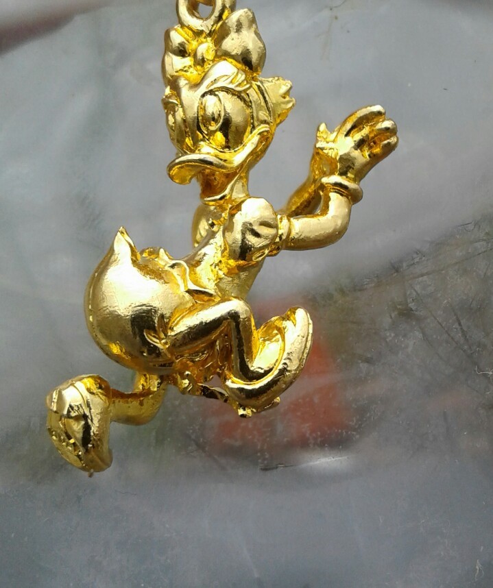Disney DAISY DUCK Gold Charm Crystal Bell | eBay