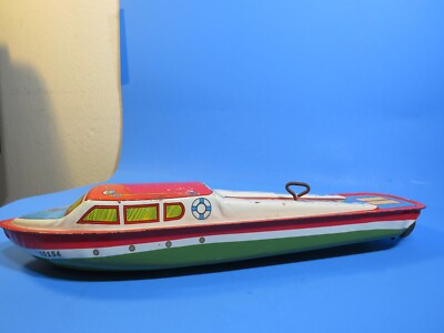 Vintage Ohio Art tin litho Cabin Cruiser Toy Boat, 14", USA 1960's | eBay