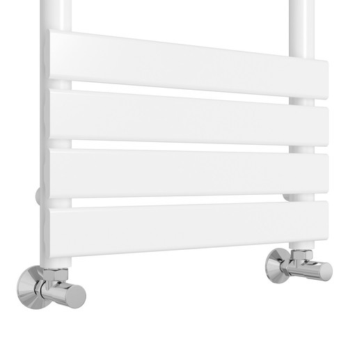 Minimalist Bathroom Flat Panel Heated Towel Rail Radiator Rad White ...