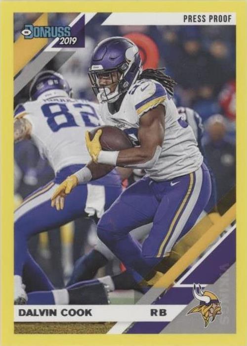 2019 Panini Donruss - Dalvin Cook #155 Press Proof Yellow for sale ...