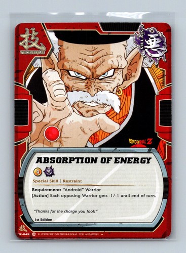Dragon Ball Z CCG Absorption of Energy TE-049 1st Ed Bandai The ...