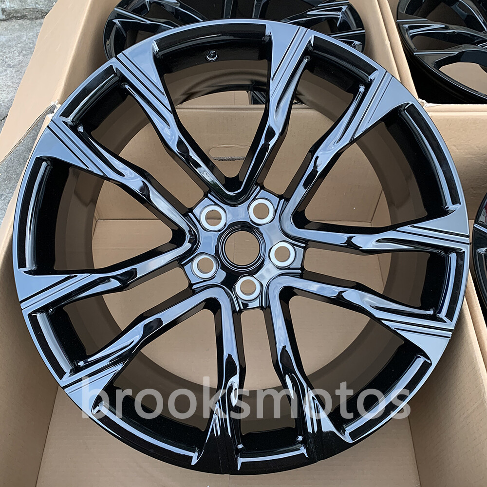 20" NEW GLOSS BLACK STYLE WHEELS RIMS FITS FOR LAND ROVER DISCOVERY LR3 ...