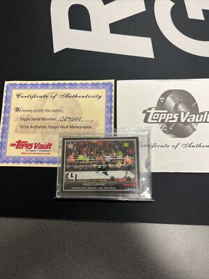 ONE OF ONE 1/1 Brock Lesnar John Cena Seth Rollins 2016 Topps Vault WWE ...