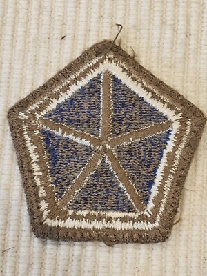 WWII US Army 5th Corps OD Border Armor Tank Command Greenback Patch L ...