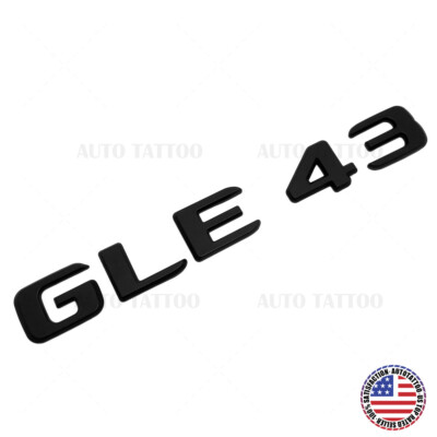 17-21 Mercedes GLE 43 Letter Emblem Liftgate Logo Badge AMG Sport Matte ...