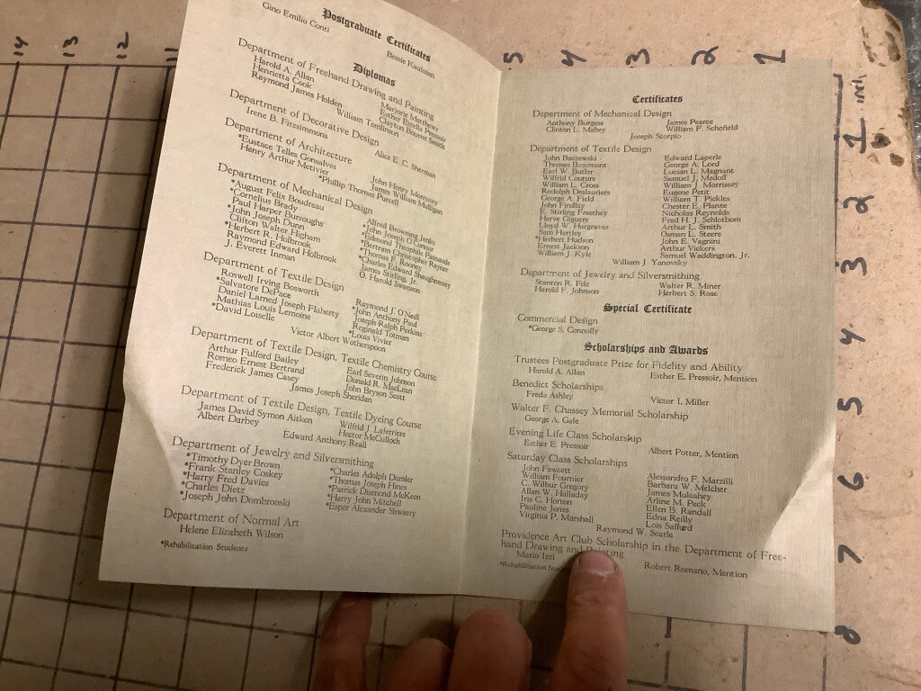 RISD graduation brochure May 31, 1923 Rhode Island School of Design; | eBay